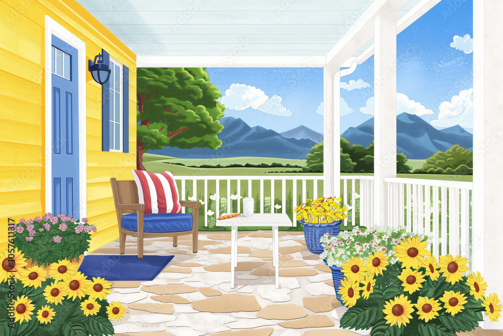 coloring page of 1940s victory garden propaganda poster style, vintage ...