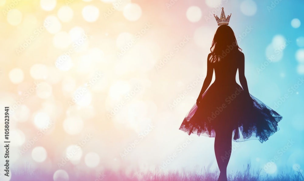 banner background International Beauty Pageant Day theme, and wide copy ...