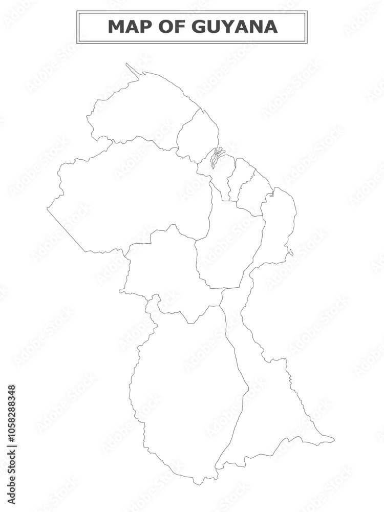 American Countries Geography Political map. Political map of country ...