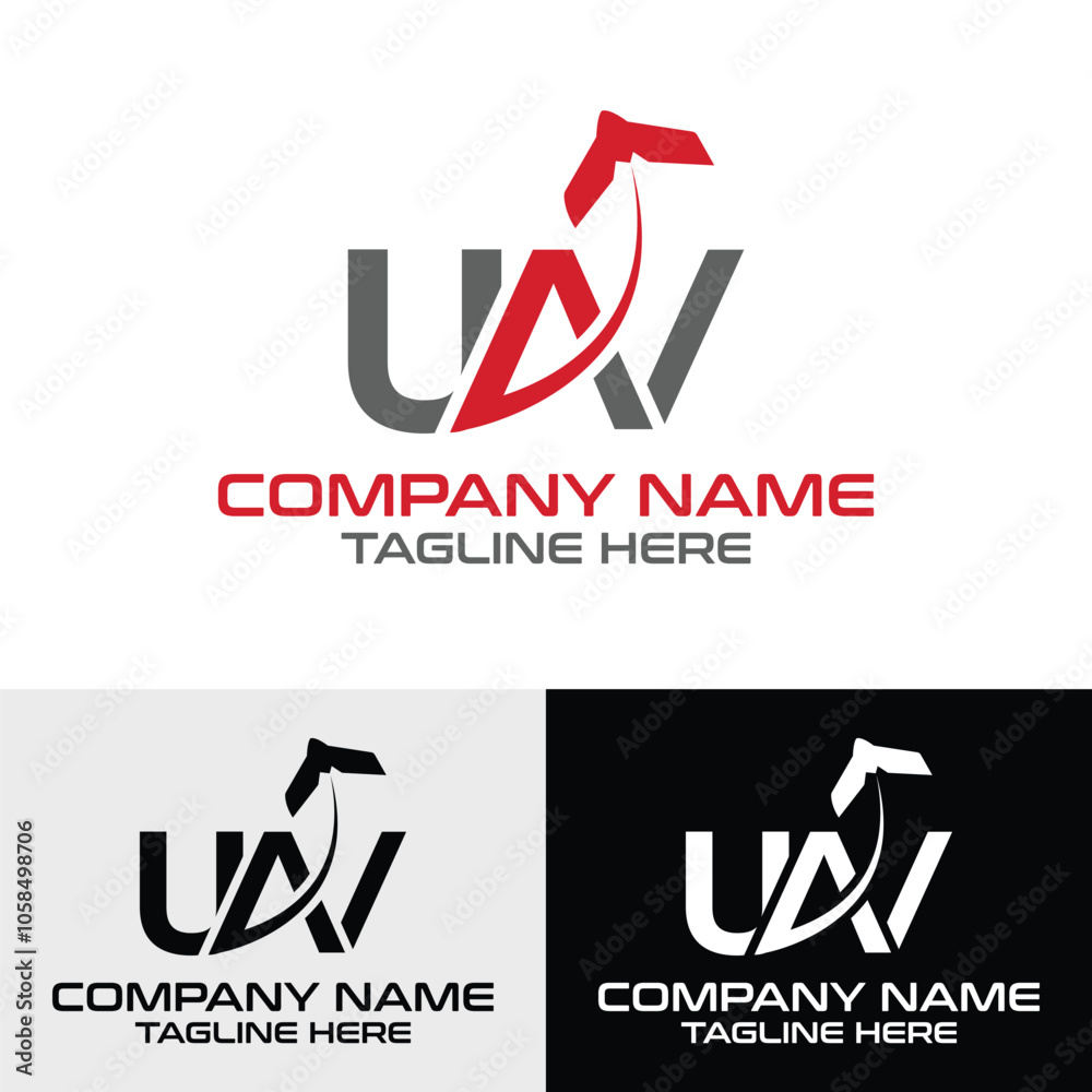 Drone, UAV shop logo, UAV letter initial typography vector logo design ...