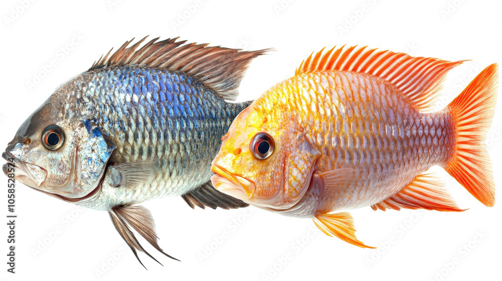 Freshwater Fish Species on Transparent Background Generative AI Stock ...