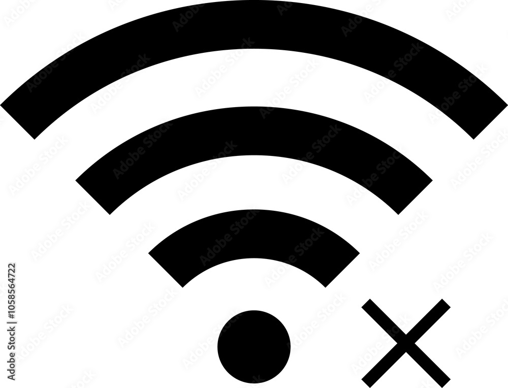Wifi Signal Icons Set. Network signal, Internet sign. WIFI. Wifi signal ...