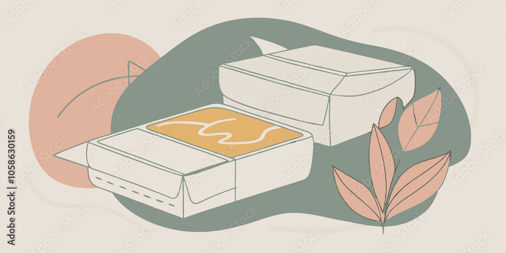 Sustainable Packaging Illustrated cultured meat packages made from ...