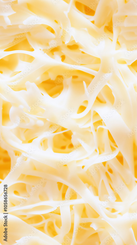Processed texture of radomer or maasdam yellow cheese with large holes ...