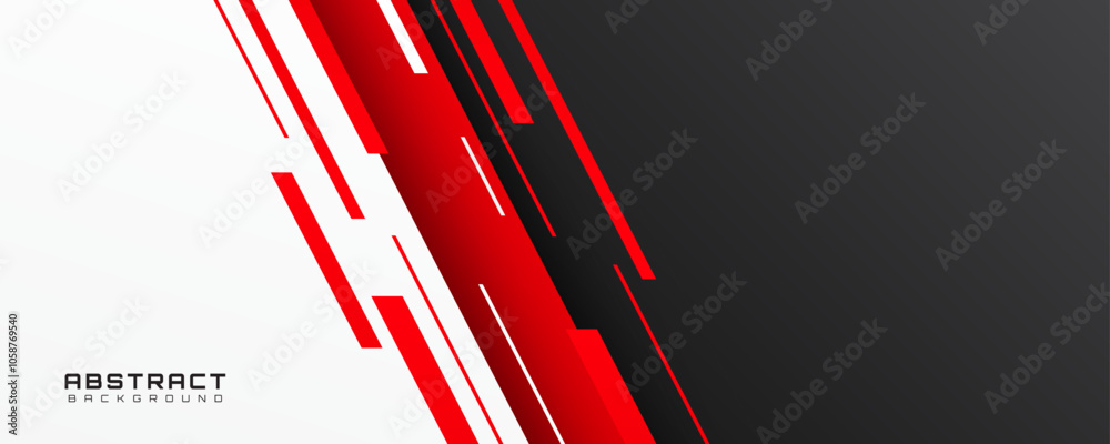 Red white abstract background overlap layer on bright space with diagonal lines effect ...