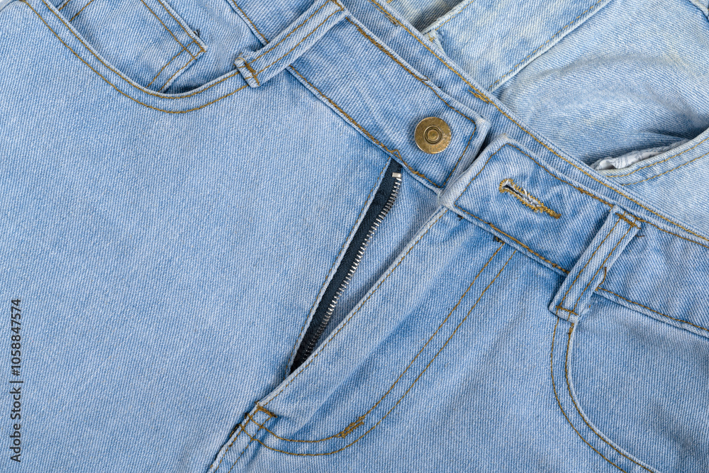 Blue jean pocket texture. jeans fabric texture background. front view ...