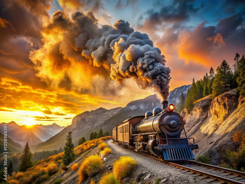 Echoes of the Past: Vintage Railroad Photography of Steam Engines ...