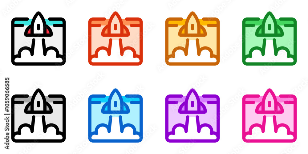 Editable web app launch vector icon. Part of a big icon set family ...