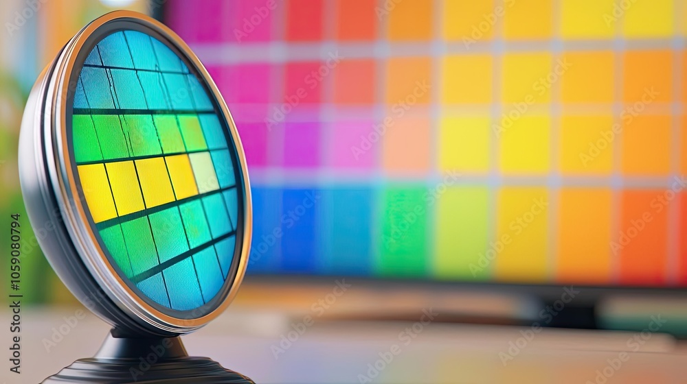 Classic 1960s TV technical difficulties message, color test pattern ...