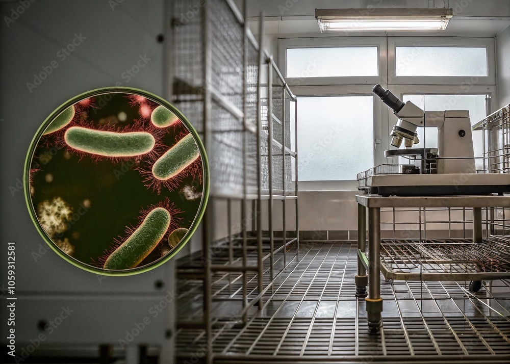 Drone Photography of Pathogenic Salmonella and E. Coli Bacteria Under ...