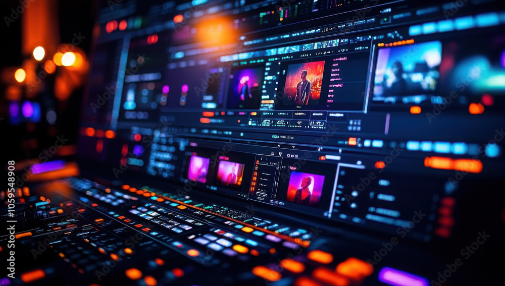 An interactive timeline showing the tools and features of video editing ...