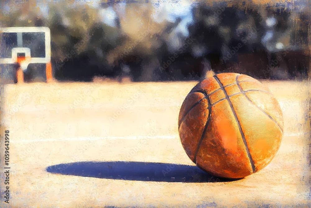 Grunge basketball background , highlighting the rugged nature of the ...
