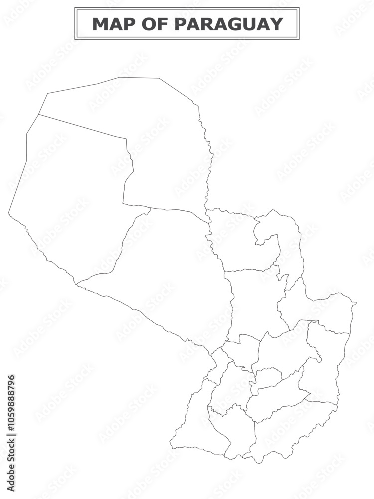 American Countries Geography Political map. Political map of country ...