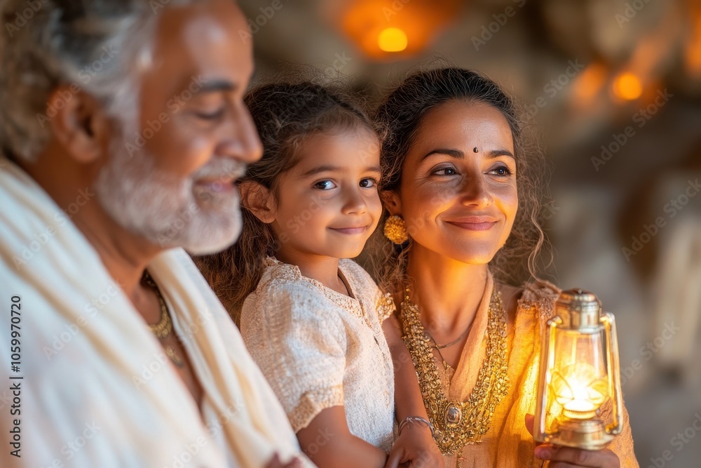 Indian Family Exploring Ancient Caves in Ajanta Stock Photo | Adobe Stock