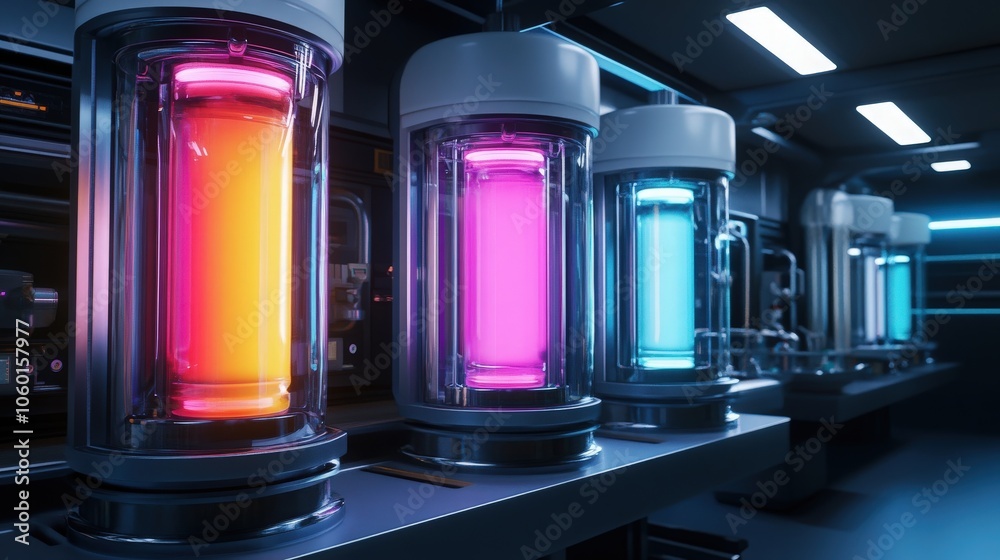 Innovative cryogenic pods, featuring sleek and minimalist designs with ...