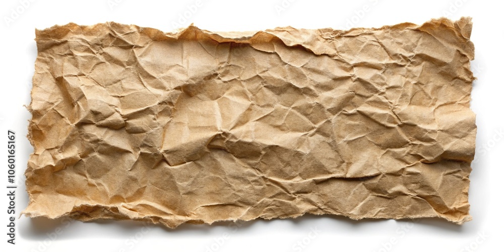 Ilustración de Stock Tattered and crinkled paper with uneven edges and ...