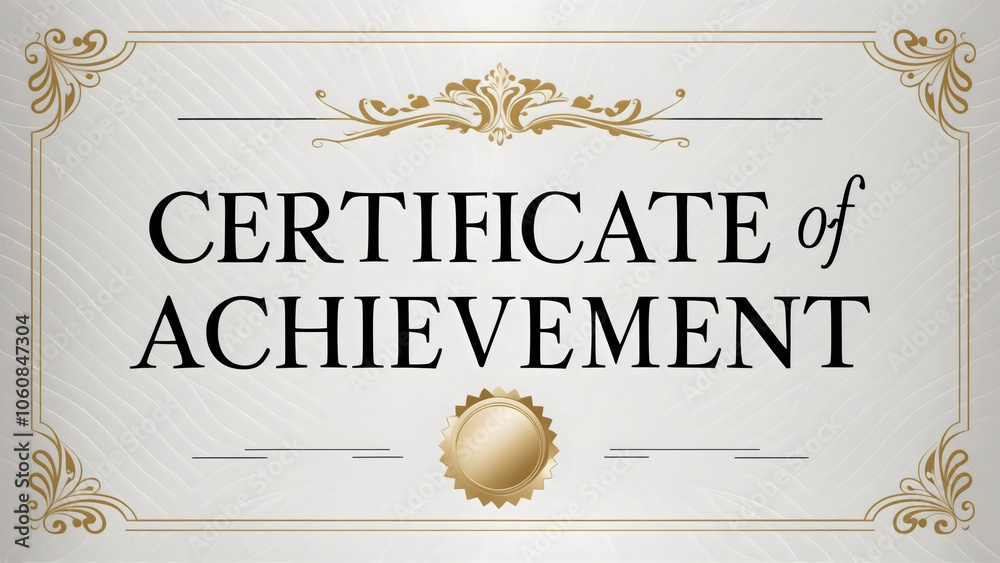 Stylish award certificate template design featuring on bottom lines for ...