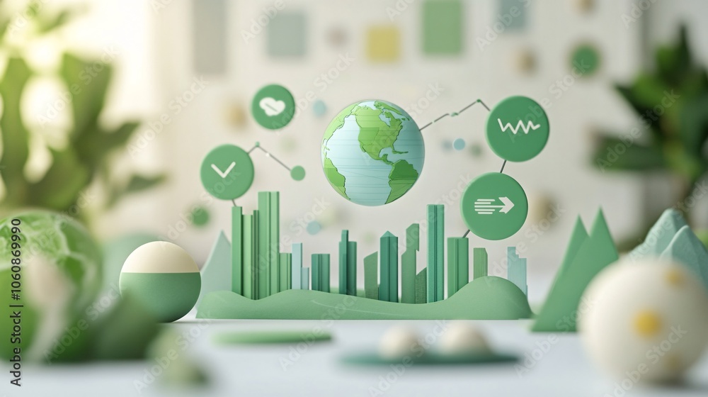 Climate goals for net zero, animated visuals showing emissions changes ...