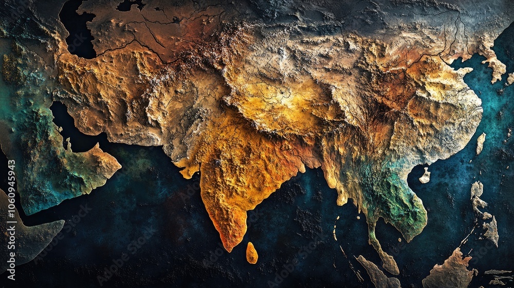 A map of Pakistan with climate zones illustrated, showcasing areas of ...