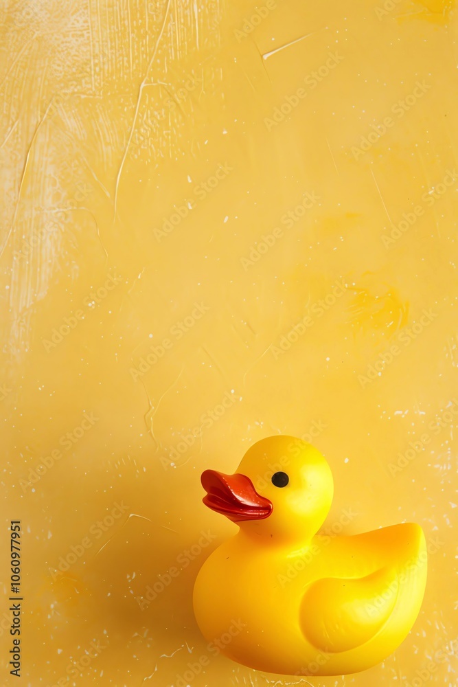 Rubber duck, border, background wallpaper, blank in the middle ...