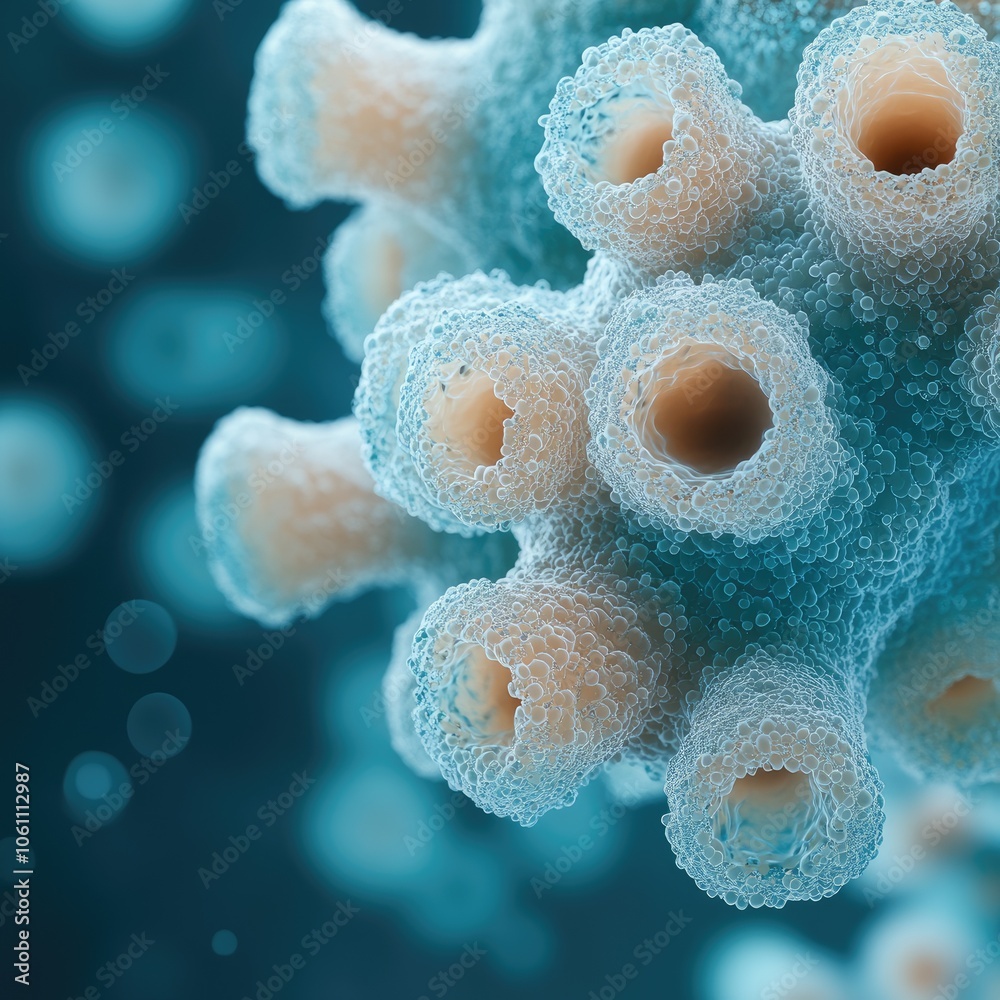 Cellular defense: leukocytes under a microscope, showcasing their ...