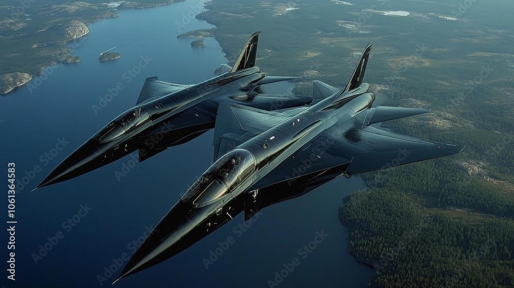 advanced sixth generation fighters, two streamlined swedish stealth jet ...