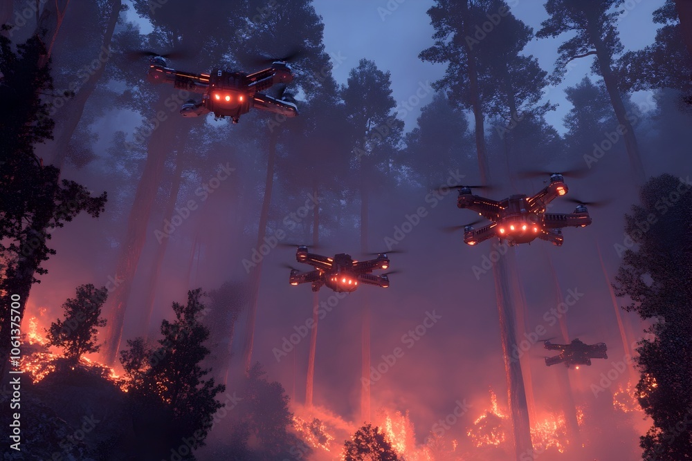 Autonomous AI Powered Drone Squadrons for Rapid Forest Fire Suppression ...
