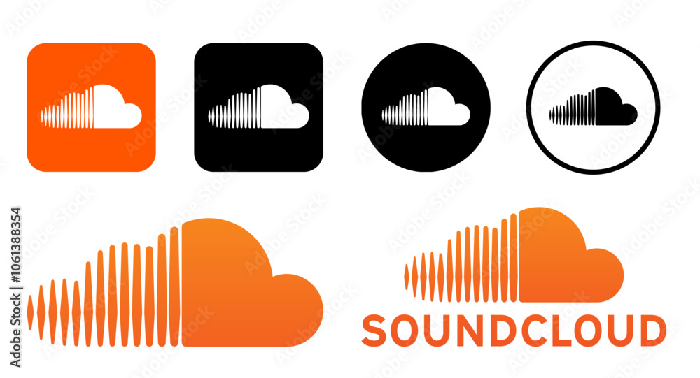SoundCloud logo icon: transparent PNG format for the popular online ...