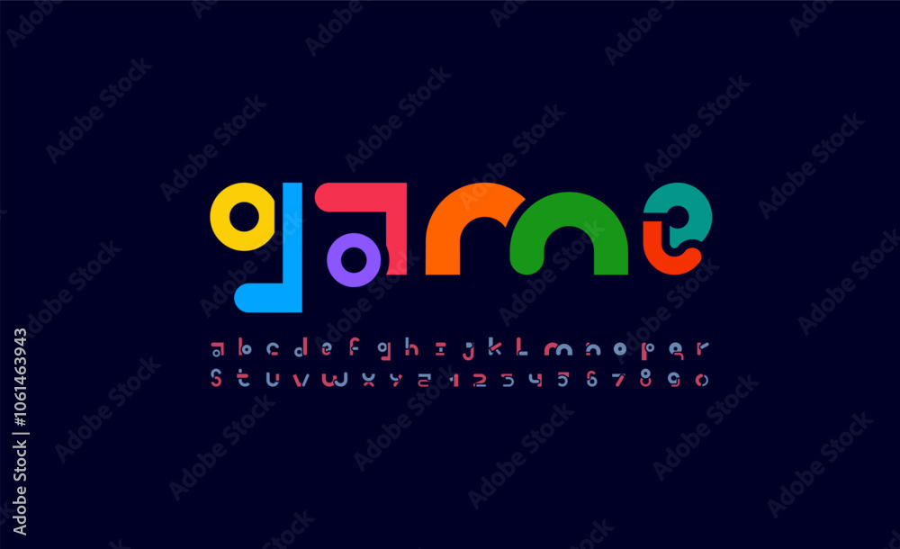 Quirky font, alphabet in the cartoon style, funny art letters and ...