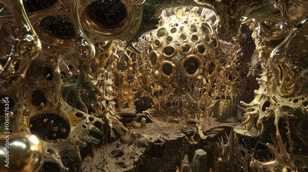 Abominable Biomechanical Hive of the Unknown - A Horrifying 3D Render ...