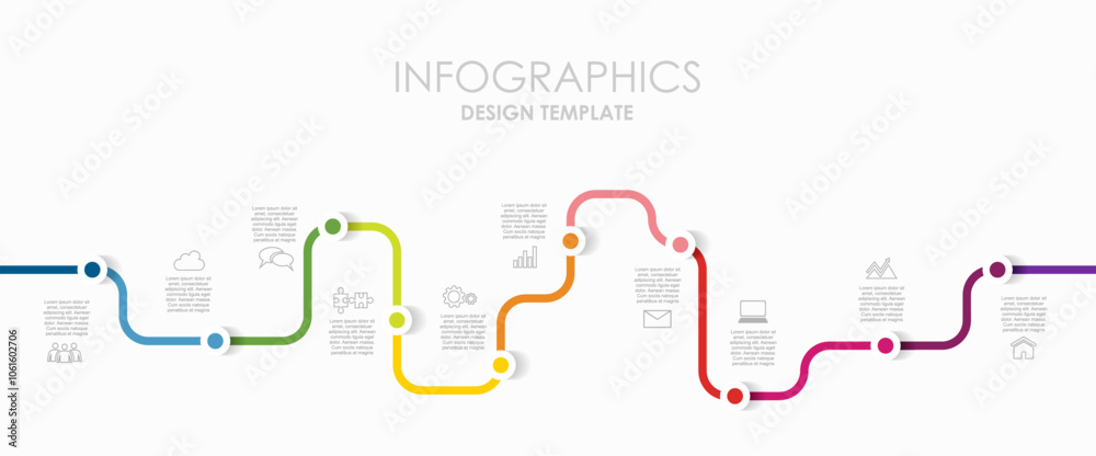 Infographic design template with place for your data. Vector ...