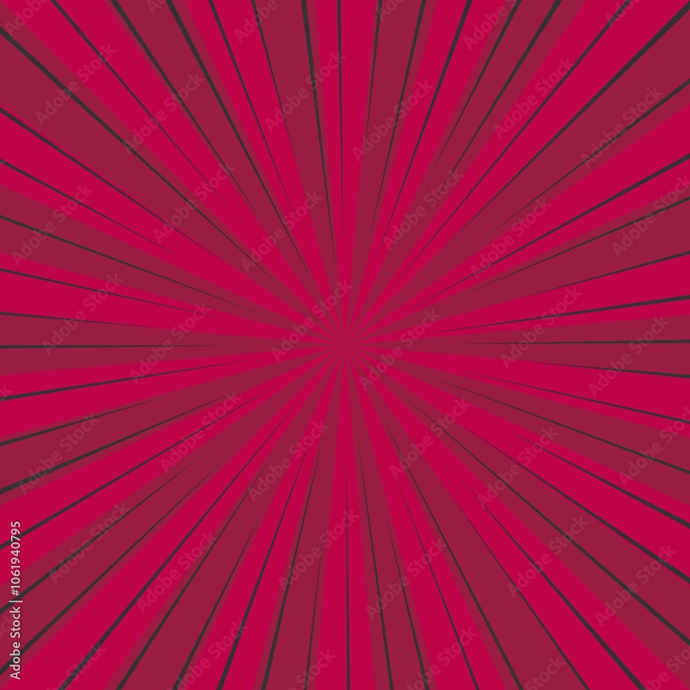 Dynamic red and black sunburst background with radiating lines, ideal ...