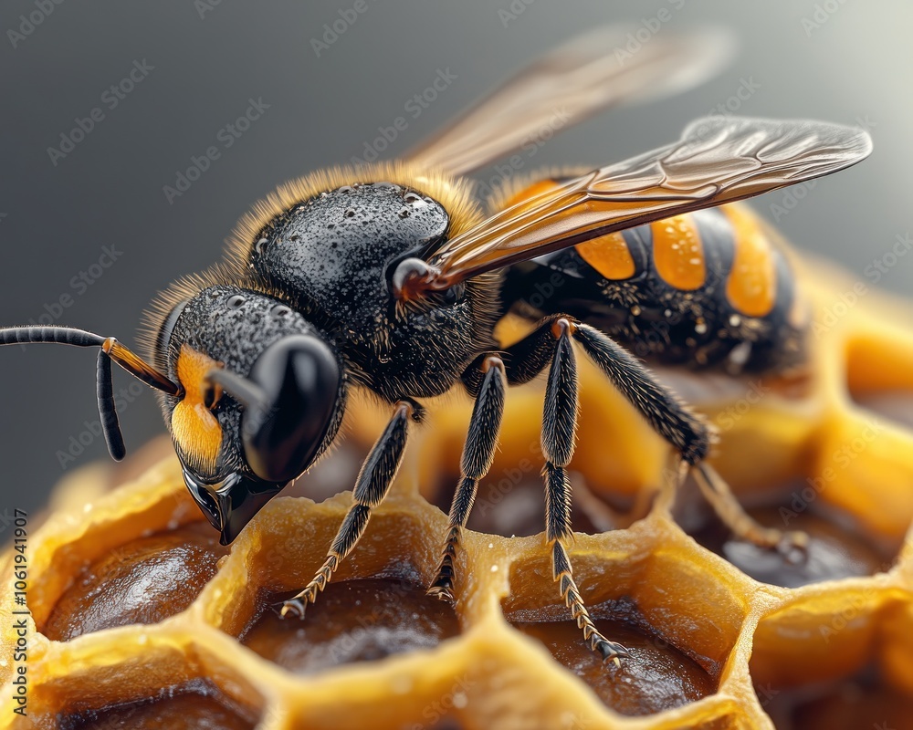 Stunning Macro Photography of a Wasp's Intricate Body Segments ...