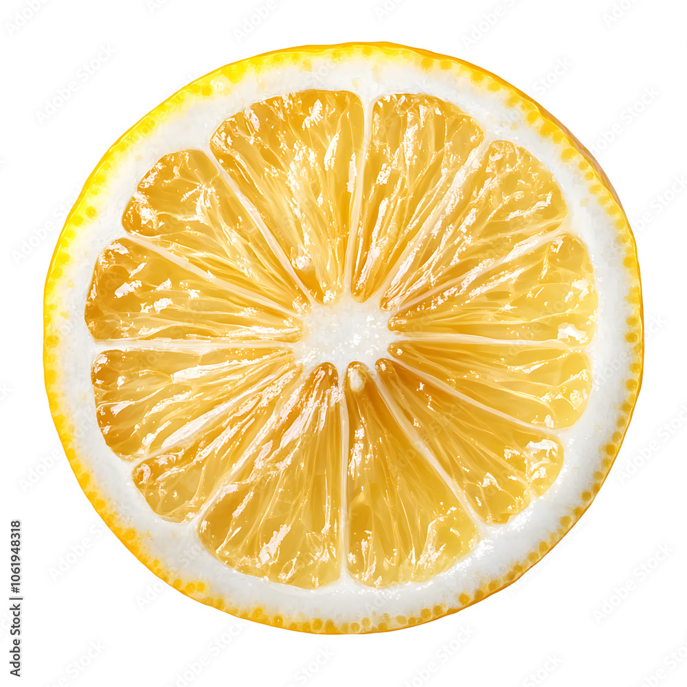 Lemon fruit slice isolated png. Lemon slice top view on transparent ...