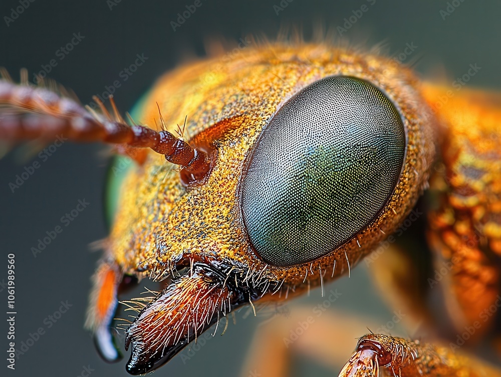 Ant s eye macro, extreme closeup, vivid detail, rich colors, soft ...