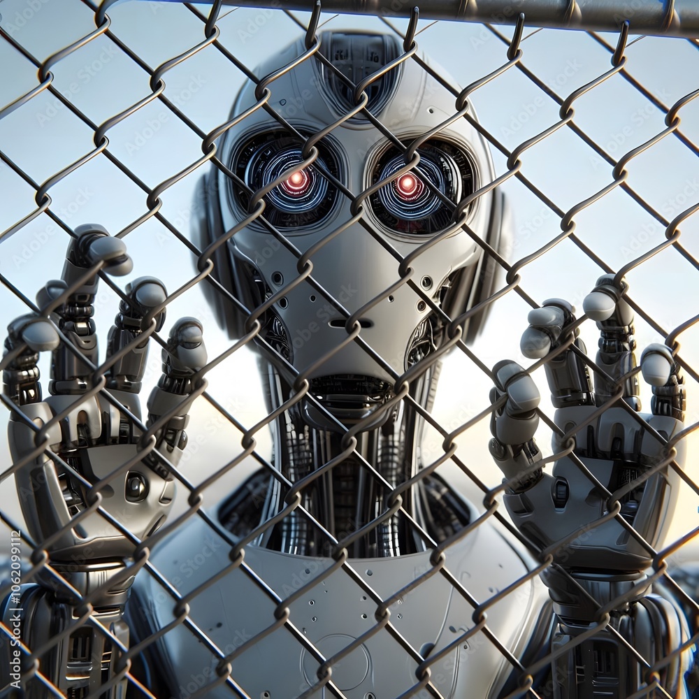 artificial intelligence robot restricted fence boundaries barriers ...