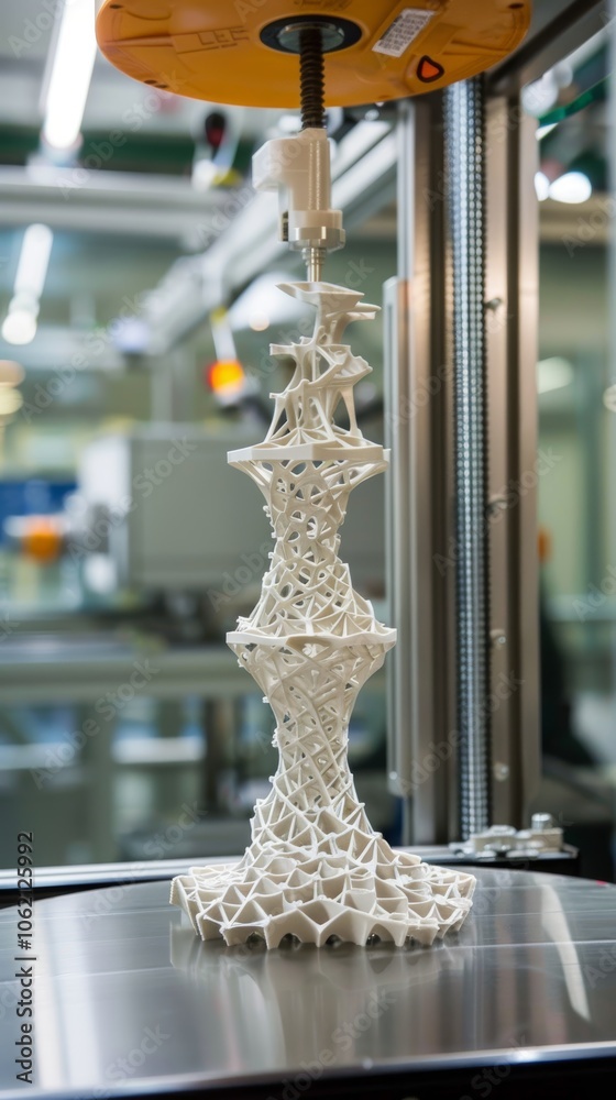 3D Printed Object on a 3D Printer Stock Photo | Adobe Stock