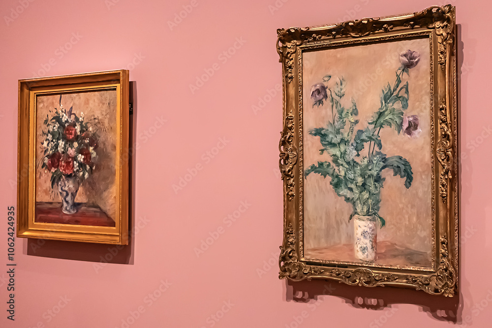 Interior of Van Gogh Museum in Amsterdam: Exhibition “Vive l ...