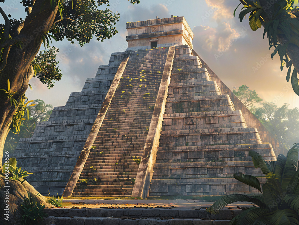 Chichen Itza (Mexico) – A large Mayan archaeological site, featuring ...