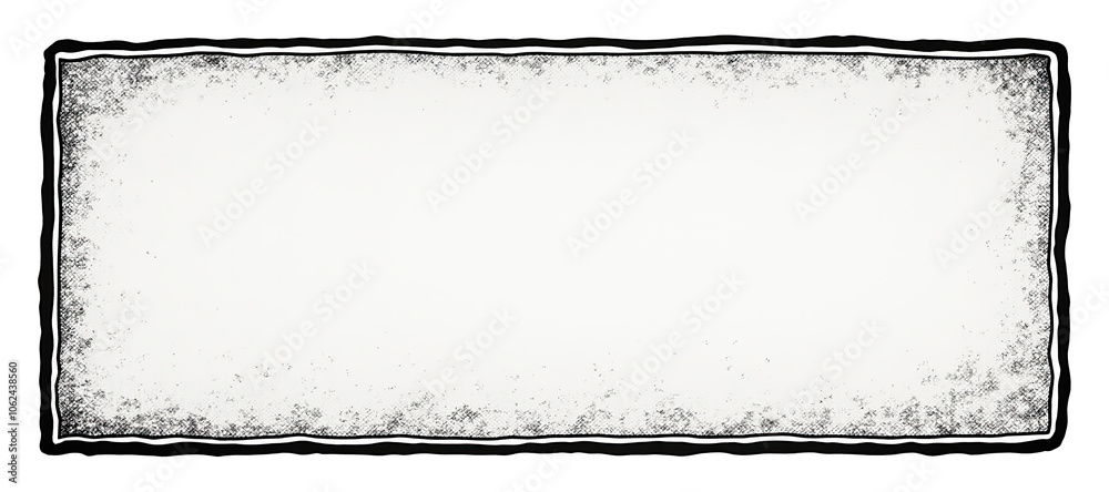 Vintage comic book panel: rectangular frame with rough distressed edges ...