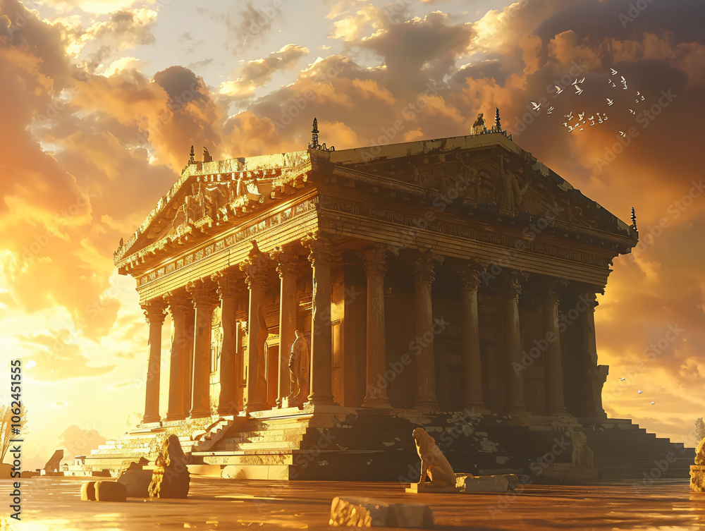 Mausoleum at Halicarnassus (Turkey) – The monumental tomb of Mausolus ...