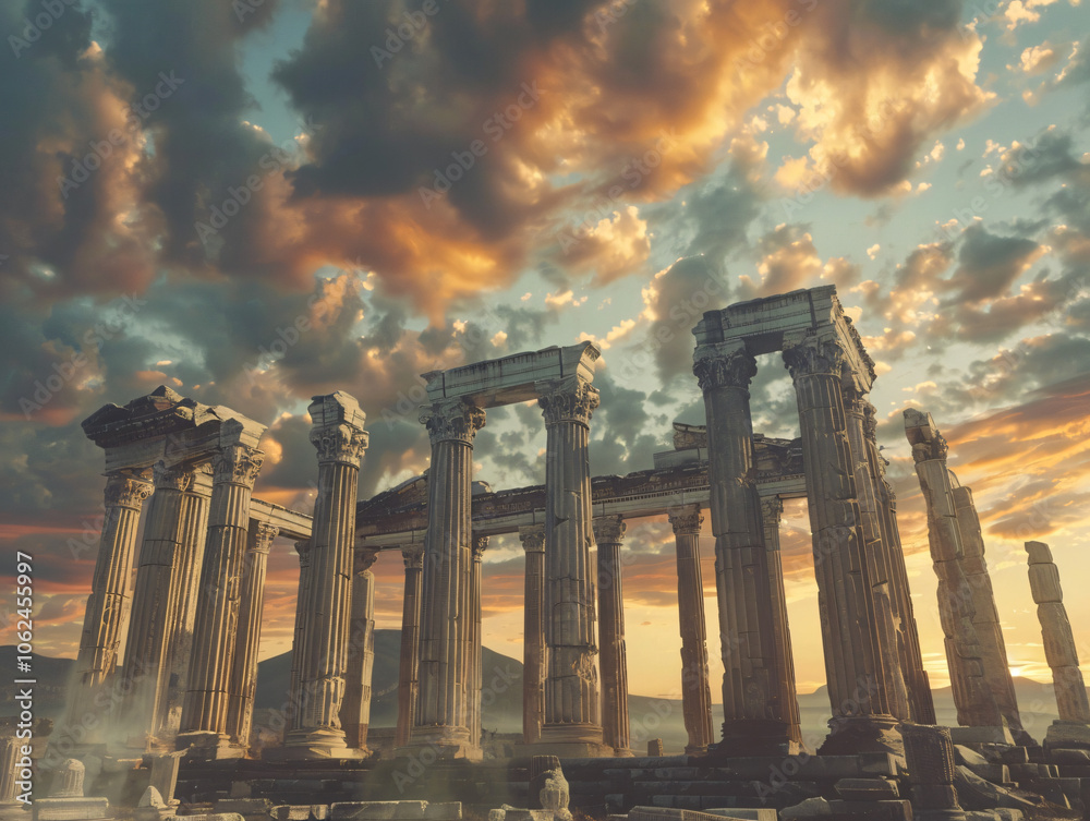 Temple of Artemis at Ephesus (Turkey) – A grand temple with towering ...