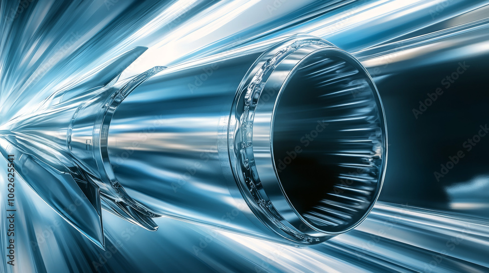 Futuristic Supersonic Jet Engine: 3D Render, Speed, Technology Stock ...