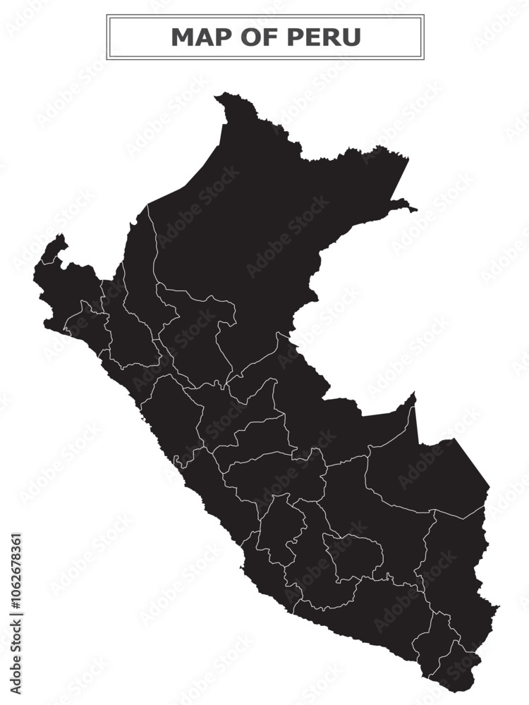 American Countries Geography Political map. Political map of country ...