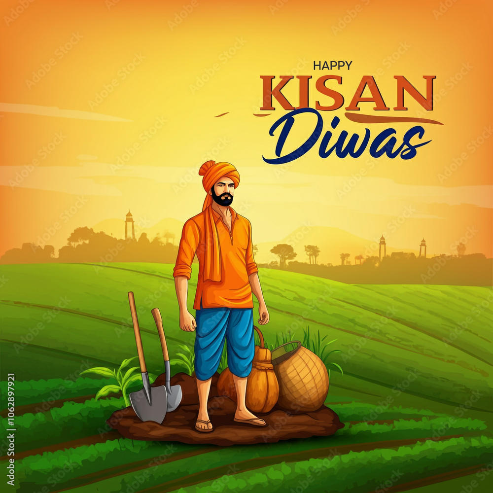Kisan Diwas celebration, honoring Indian farmers and their contribution ...
