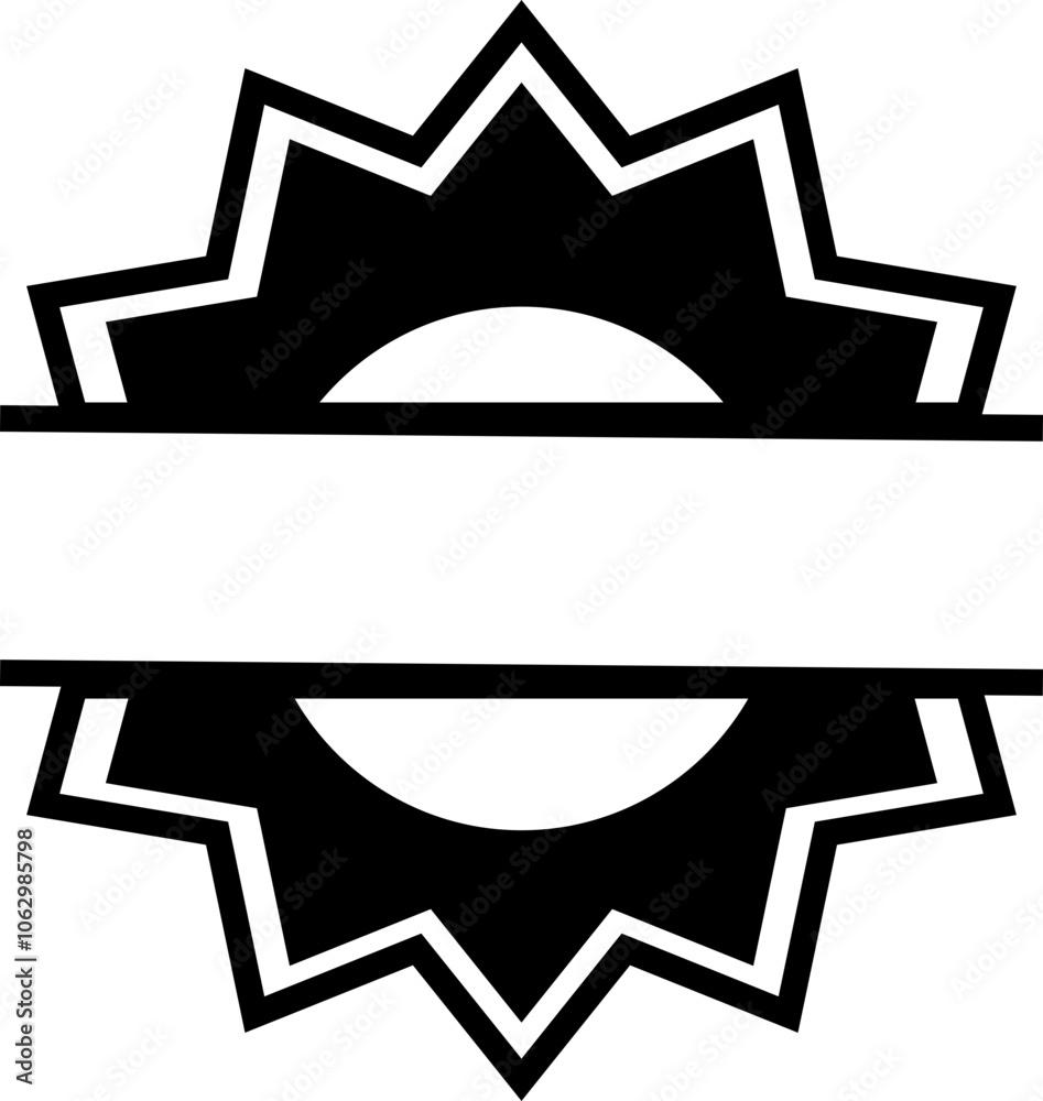 Stamp icon, blank circle label stamp. Empty rubber stamp icons. Black ...