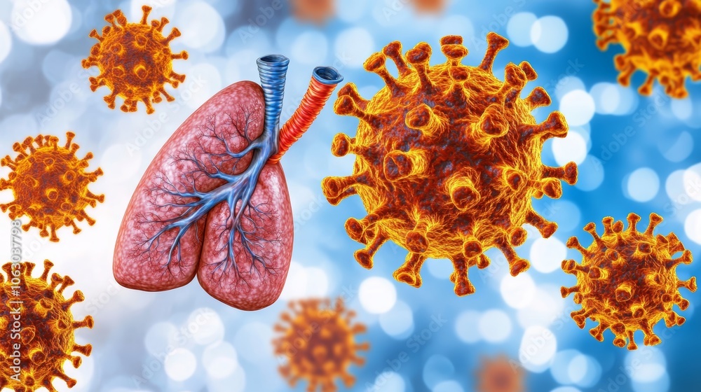 Stock-Illustration „Heart and lungs anatomy, a detailed medical ...