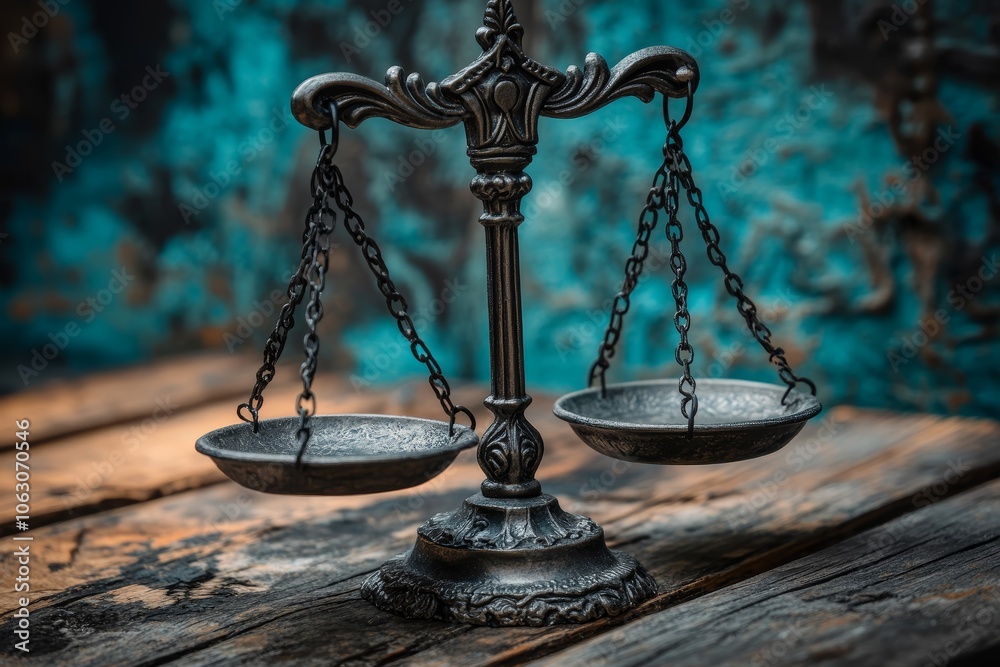 Justice Scale Law Symbol Legal Concept Balanced Scales Equality Law and ...
