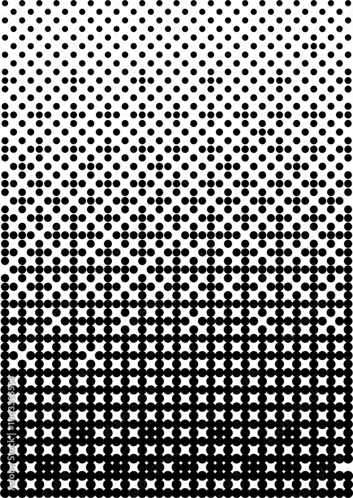 Classic 1-bit Pixel Art Dithering Background. Black and White Pixel ...