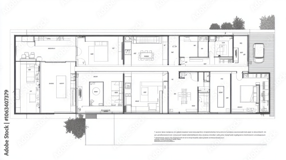 Clear, zoomed-in floor plan with labeled bedrooms, kitchen, and living ...